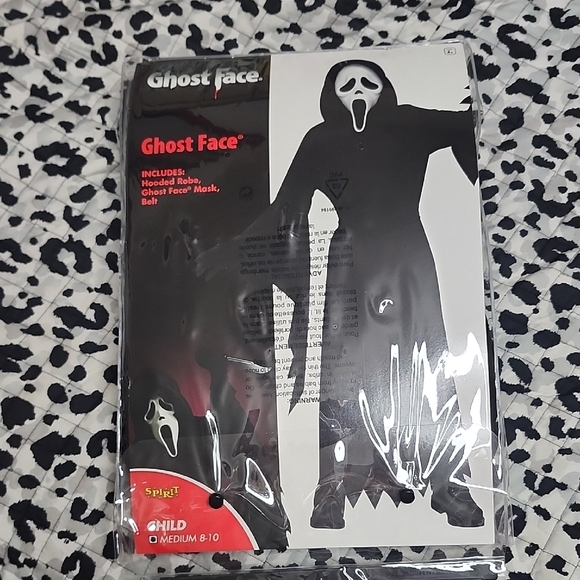 Spirit | Costumes | Spirit Ghost Face Kids Costume Black And White ...